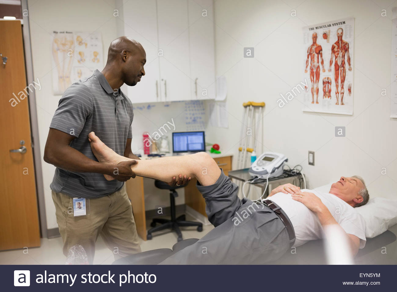 Stretching massaging hi-res stock photography and images - Alamy