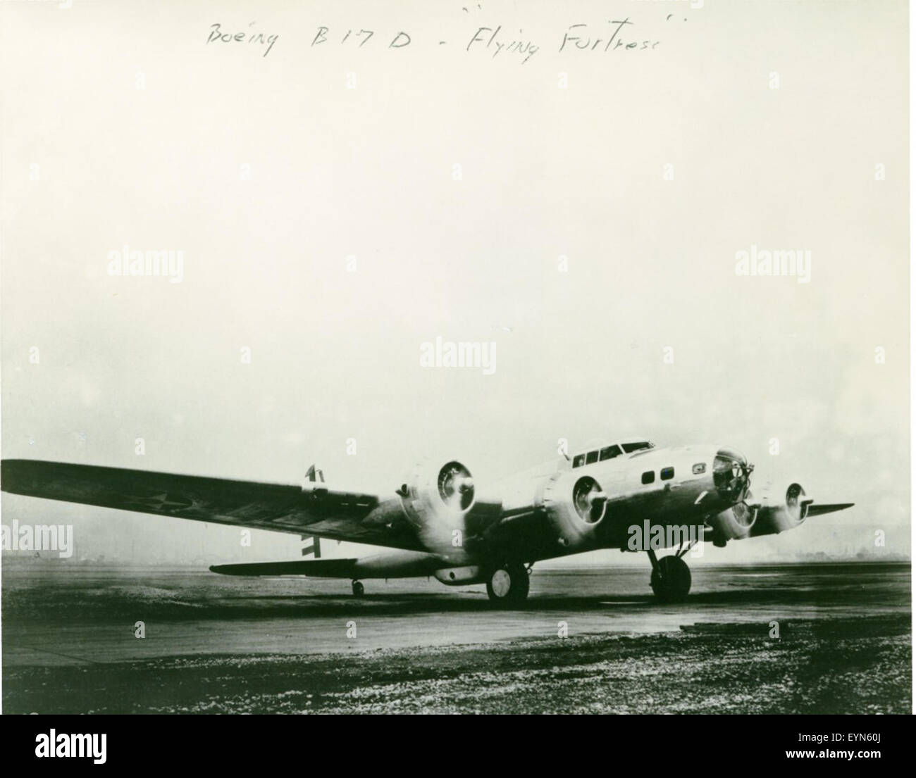 Photograph of the first B-17D Flying Fortress, taken on February 3 ...