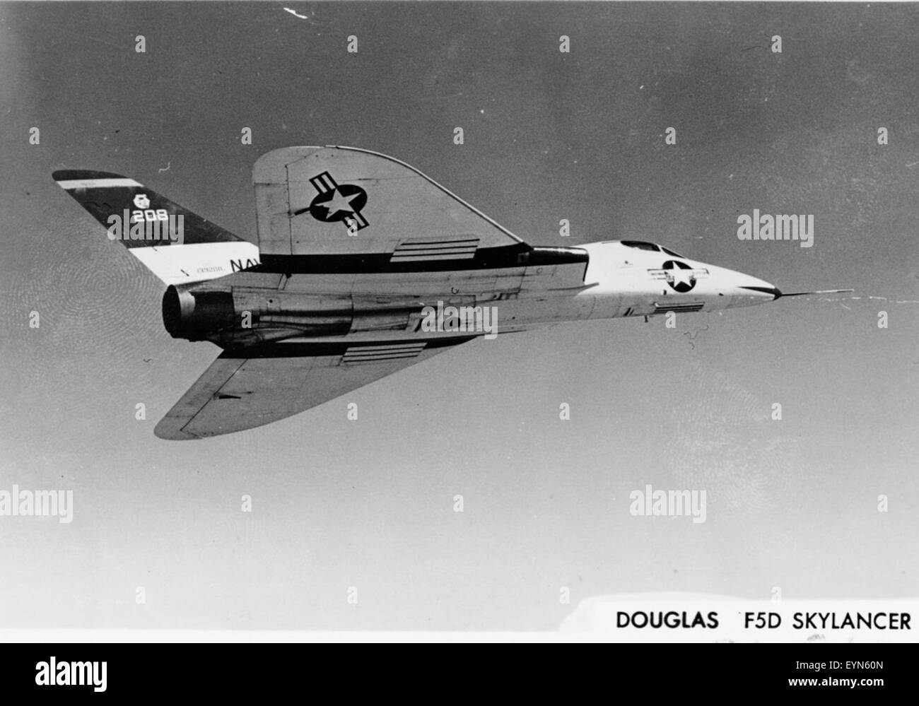 First flight of the Douglas XF5D-1 Skylancer, an experimental fighter ...