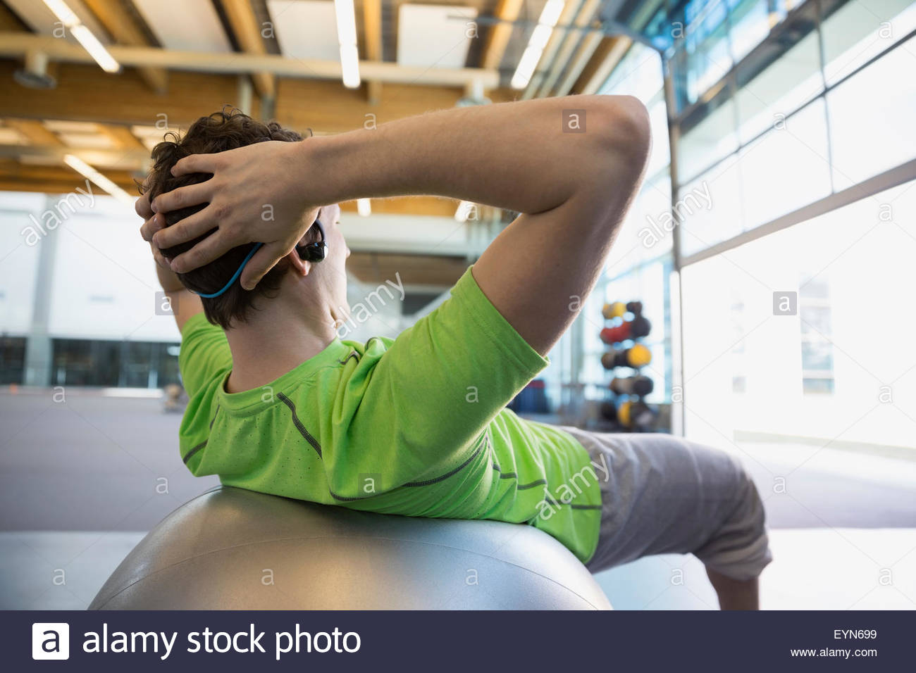 Gym ball hands hi-res stock photography and images - Alamy