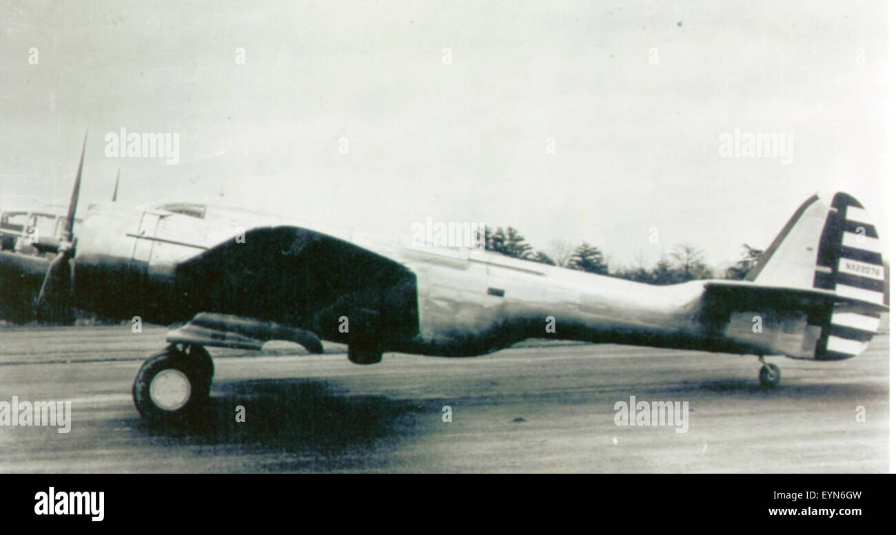 Martin XA-22 at Wright Field 1939, depicting the Martin XA-22 ...