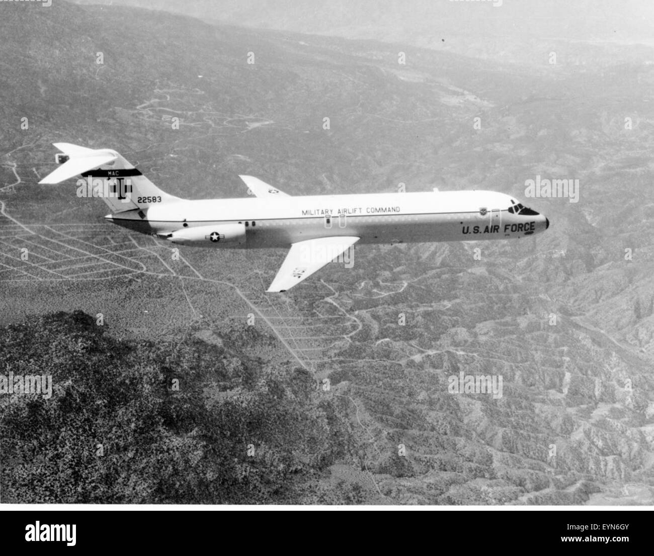 McDonnell Douglas C-9A, a U.S. Air Force transport aircraft, used for ...