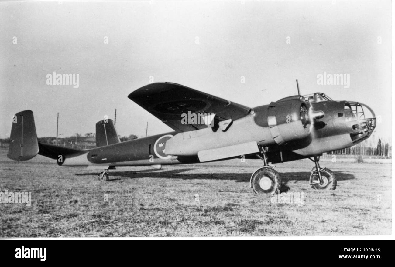 The SAAB B 18A, a Swedish twin-engine torpedo bomber used by the ...