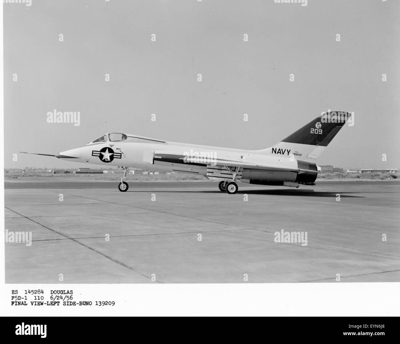 The second Douglas F5D-1 Skylancer, a U.S. Navy aircraft developed for ...