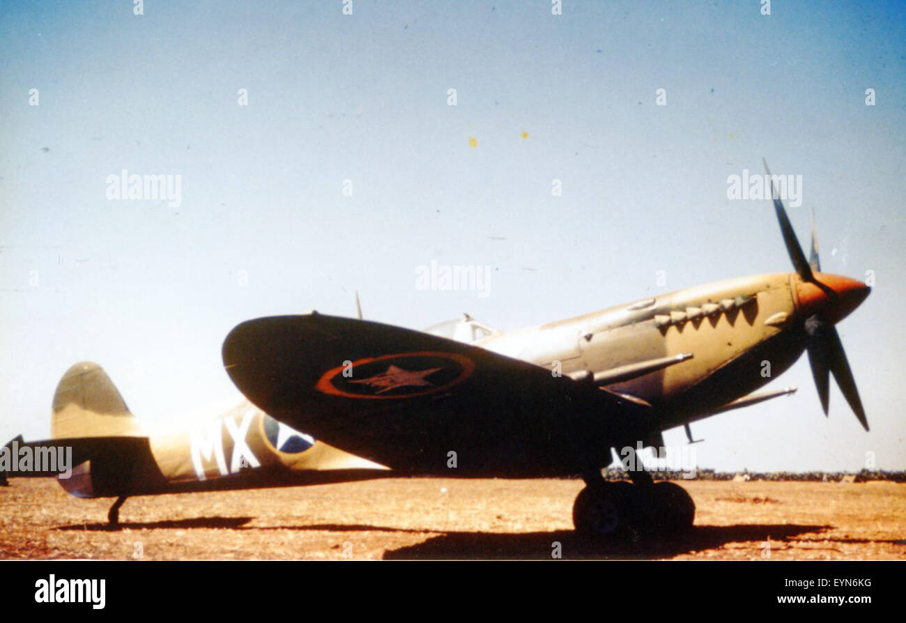 Supermarine Spitfire aircraft on display. This iconic British fighter ...