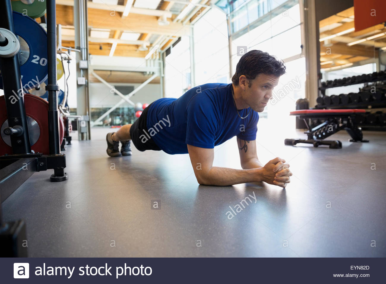 Plank position exercise hi-res stock photography and images - Alamy