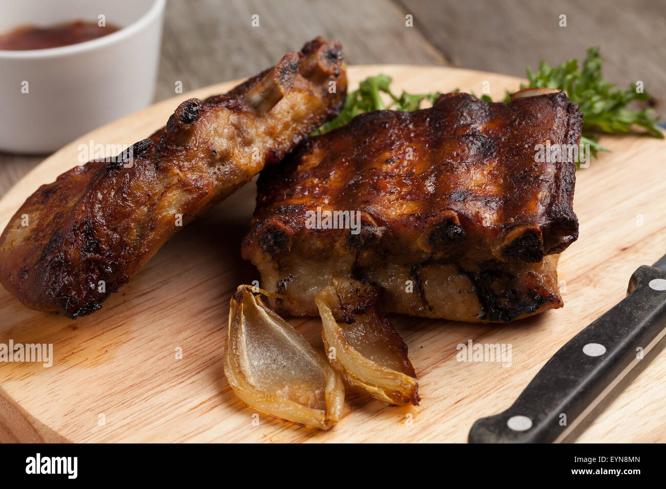 BBQ pork rib Stock Photo - Alamy