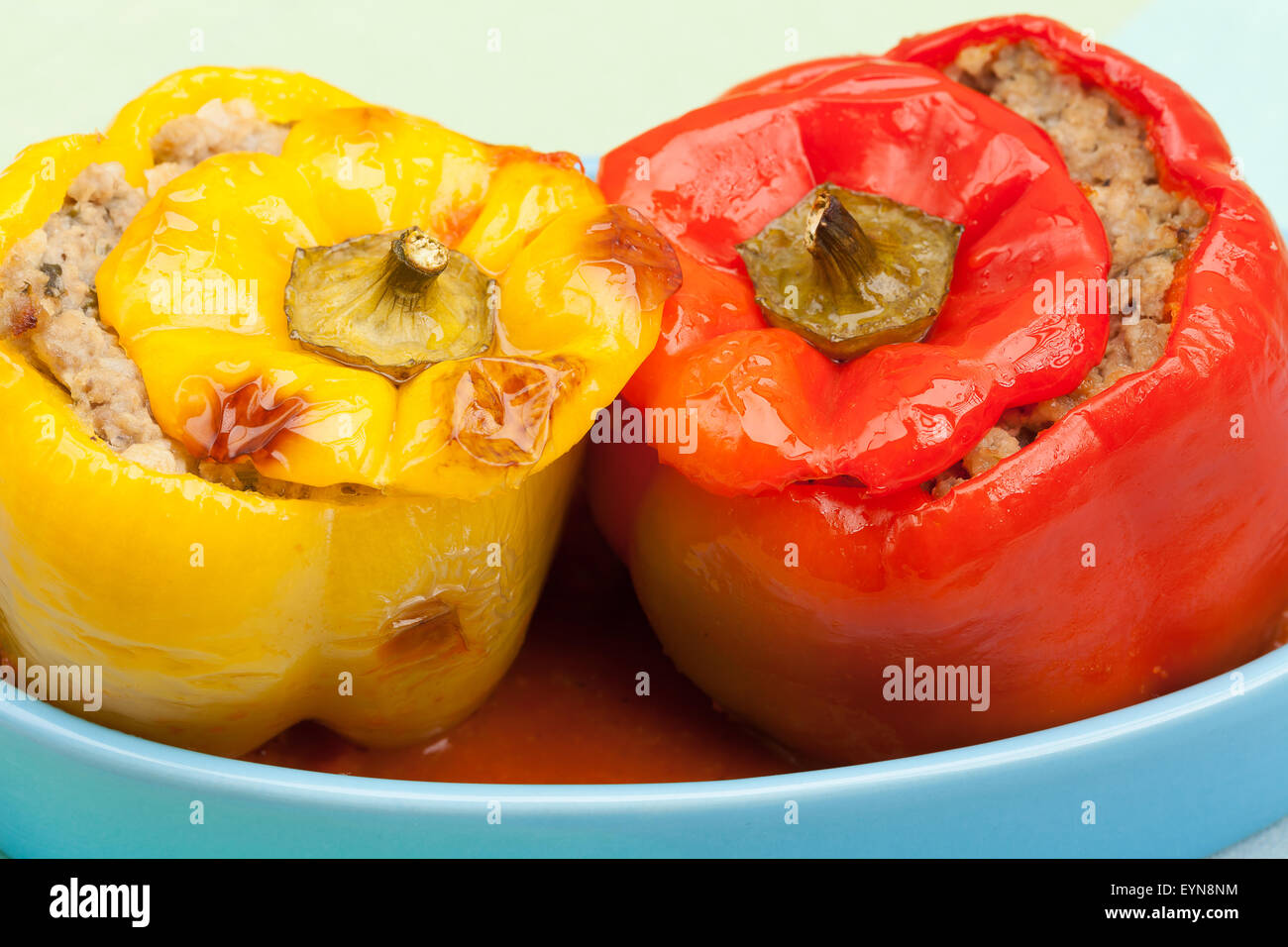 Delicious stuffed peppers baked hi-res stock photography and images - Alamy