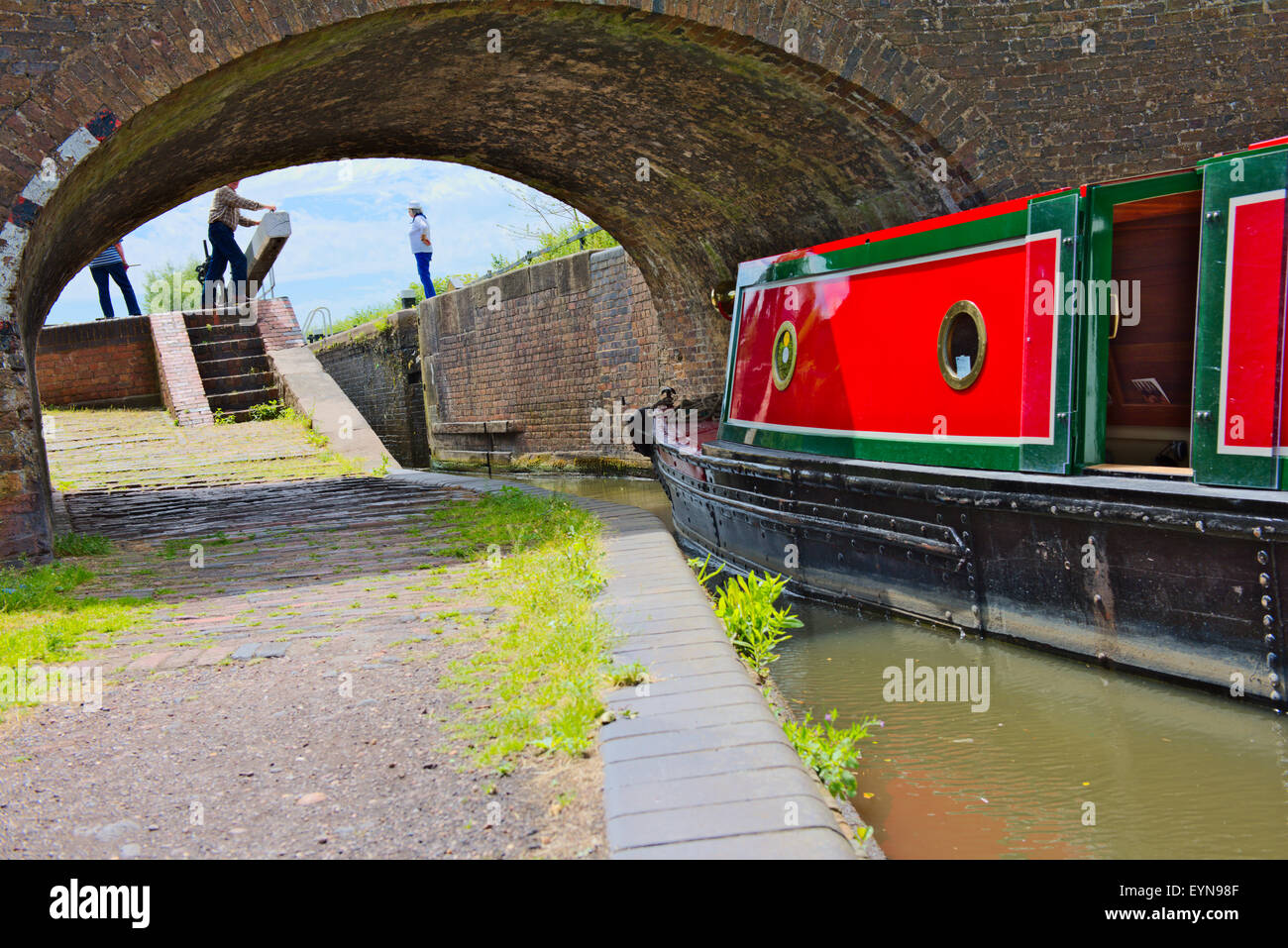 The lock bridge on the canal hi-res stock photography and images - Alamy