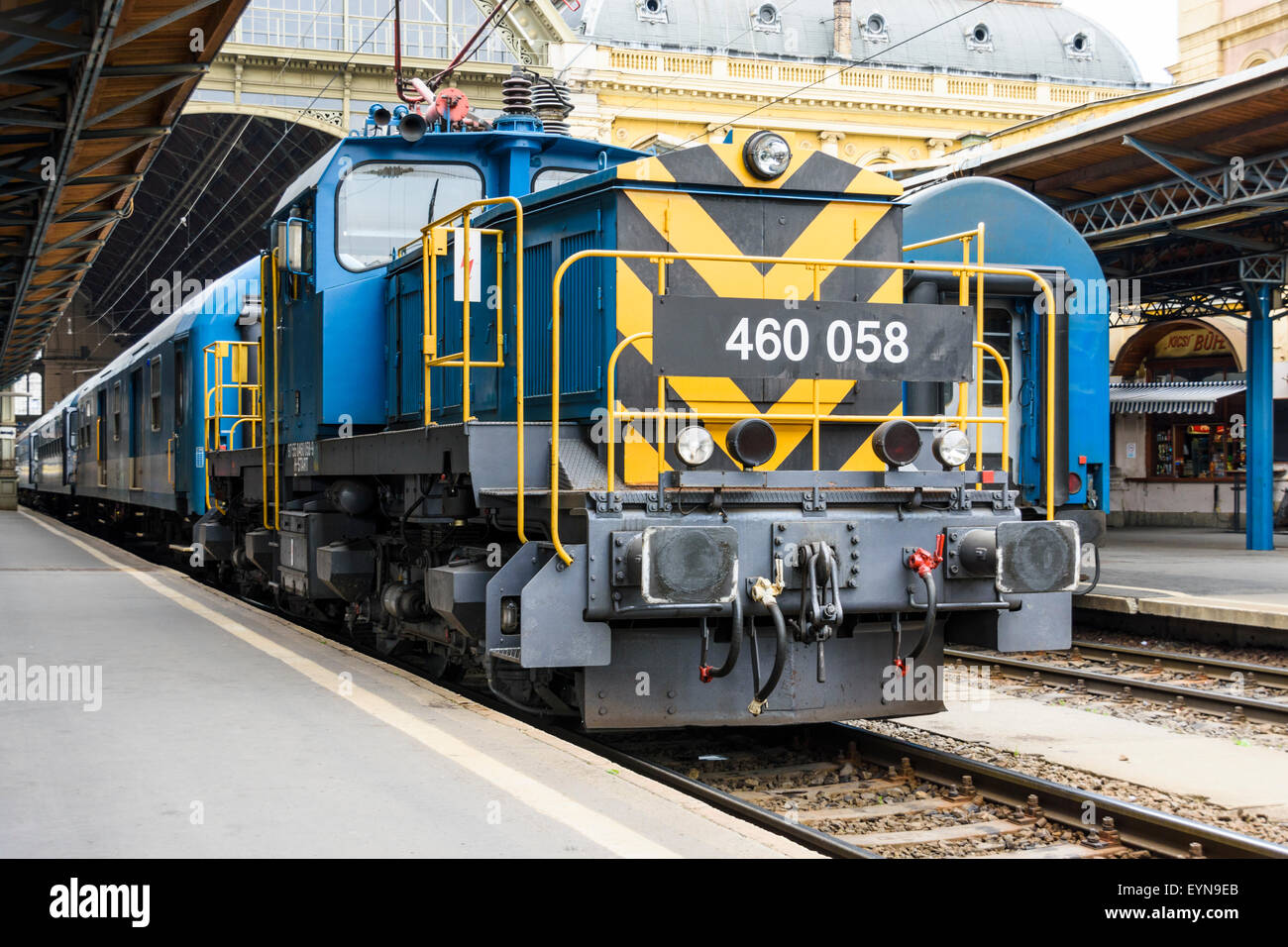 Hungarian class 460 electric loco at the head of a passenger train in ...