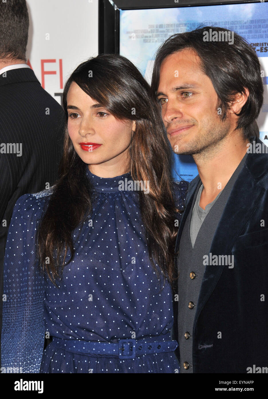 LOS ANGELES, CA - NOVEMBER 7, 2010: Mia Maestro & Gael Garcia Bernal at ...