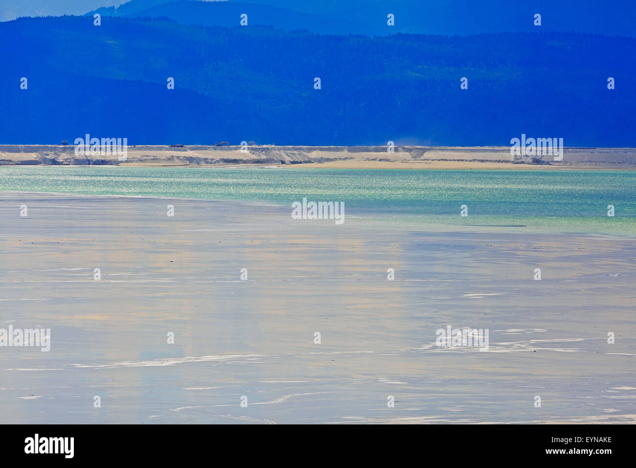 Tailings impoundment, Highland Valley copper mine, Logan Lake, British ...