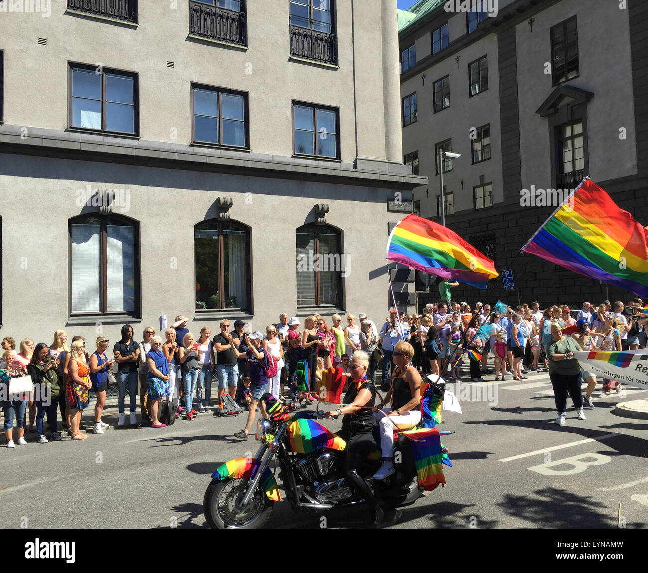 Stockholm, Sweden. 1st Aug, 2015. People take part in the Stockholm ...