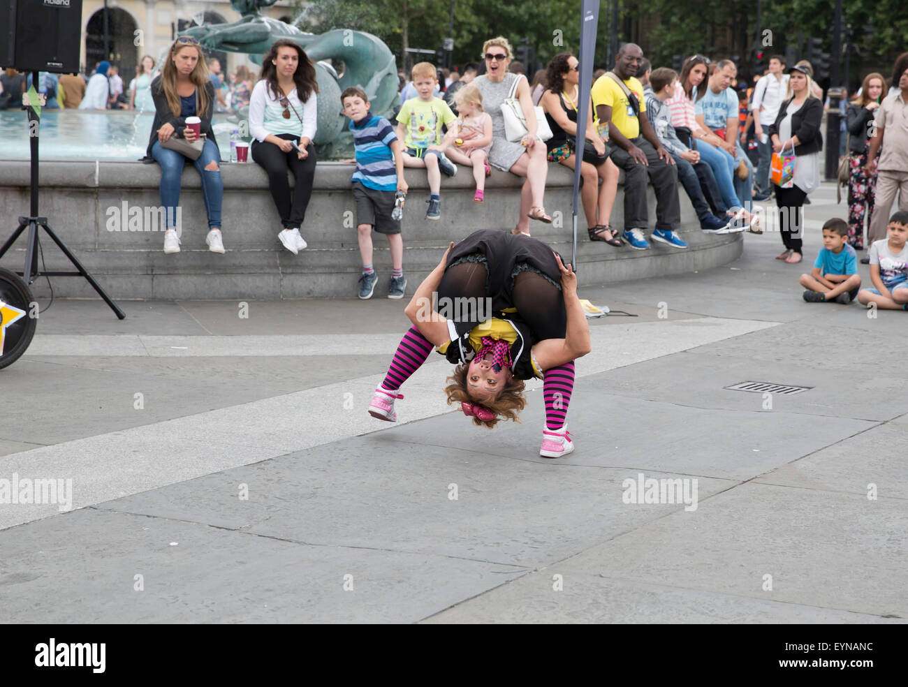 Trafalgar Square,UK,1st August 2015,Witty Look, Cheeky and Daiki from ...