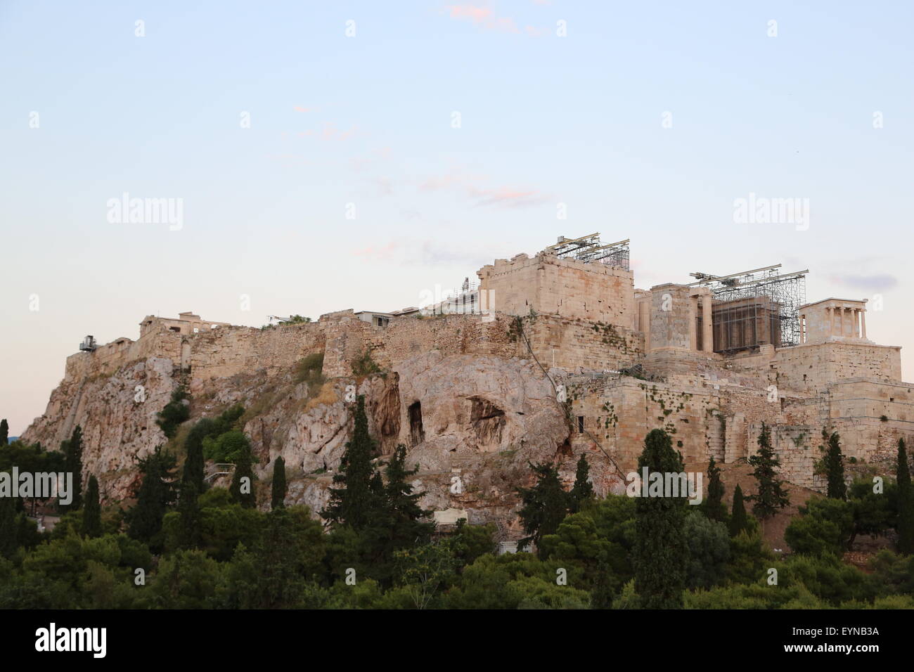 Parthenon, Acropolis monuments in Athens Greece Stock Photo - Alamy