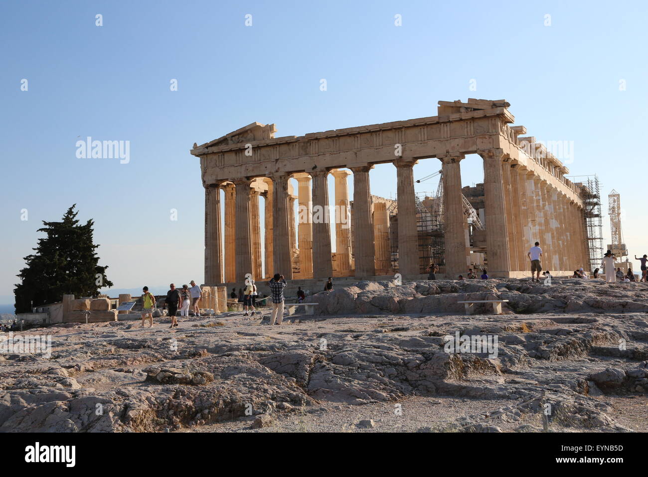 Parthenon, Acropolis monuments in Athens Greece Stock Photo - Alamy