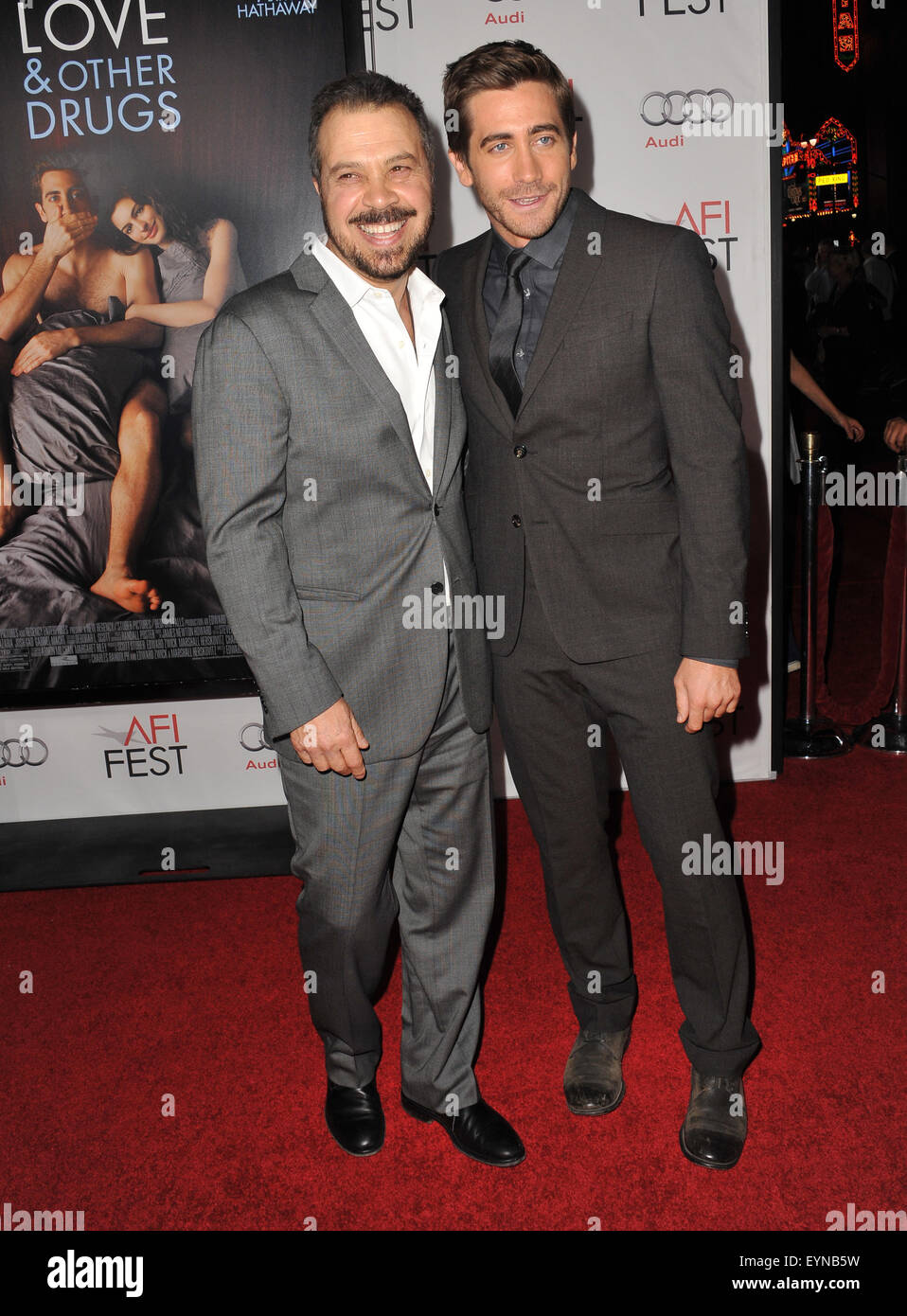LOS ANGELES, CA - NOVEMBER 4, 2010: Director Edward Zwick (left) & Jake ...