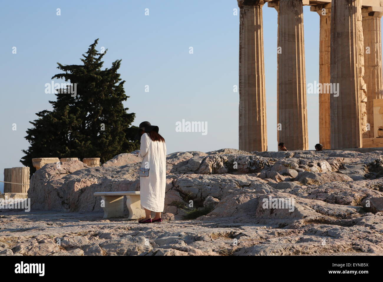 Parthenon, Acropolis monuments in Athens Greece Stock Photo - Alamy