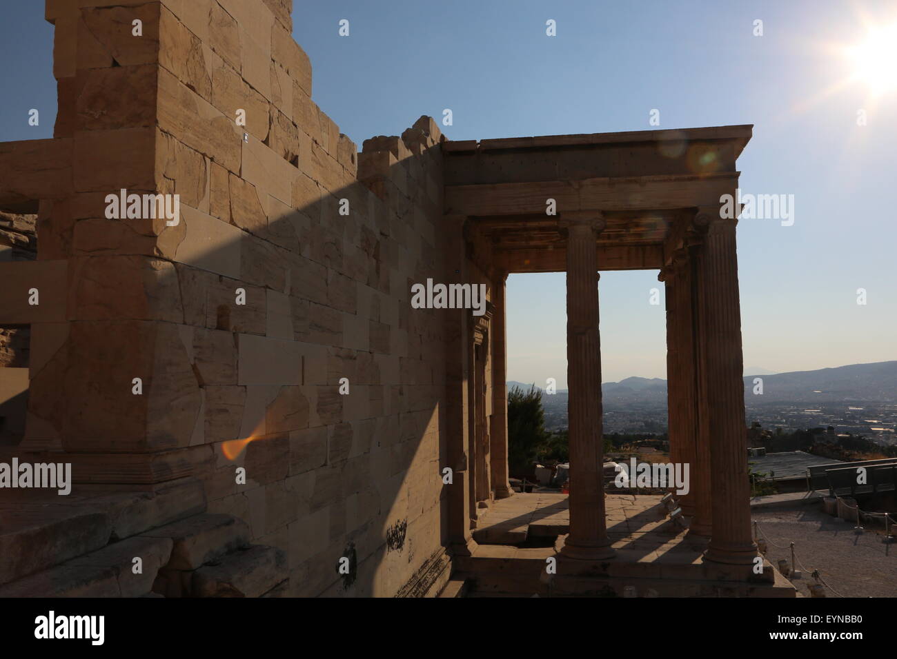 Erechtheion, Acropolis monuments in Athens Greece Stock Photo - Alamy