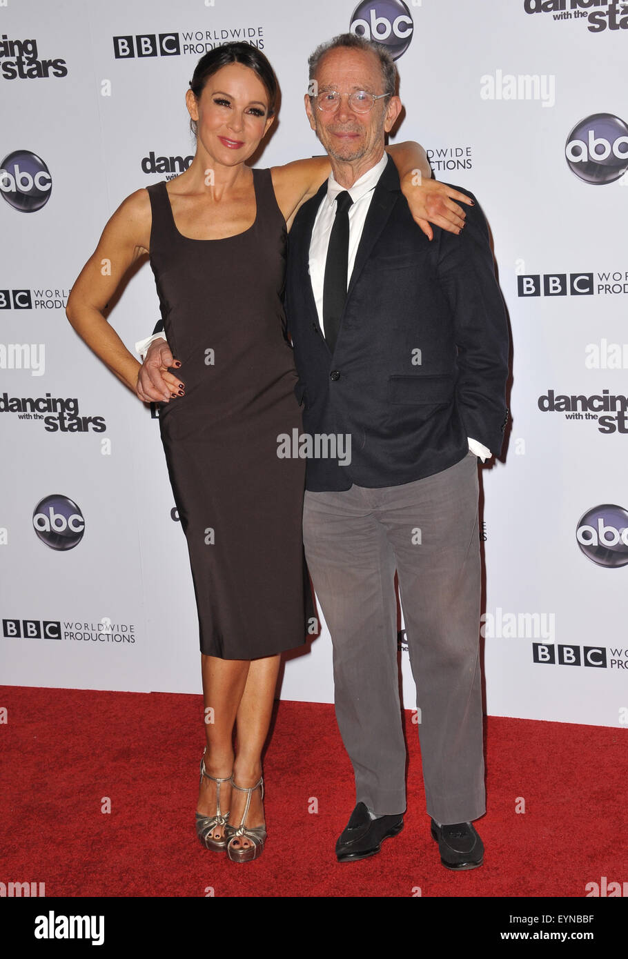 LOS ANGELES, CA - NOVEMBER 1, 2010: Jennifer Grey & father Joel Grey at ...