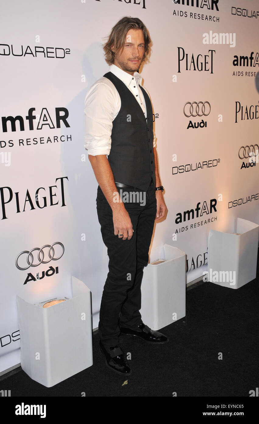 LOS ANGELES, CA - OCTOBER 27, 2010: Gabriel Aubry at the launch of ...