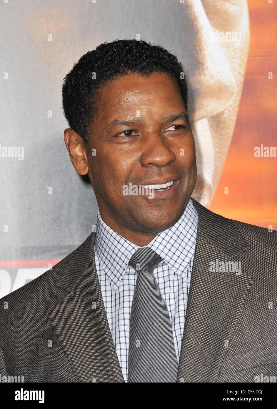 LOS ANGELES, CA - OCTOBER 26, 2010: Denzel Washington at the world ...