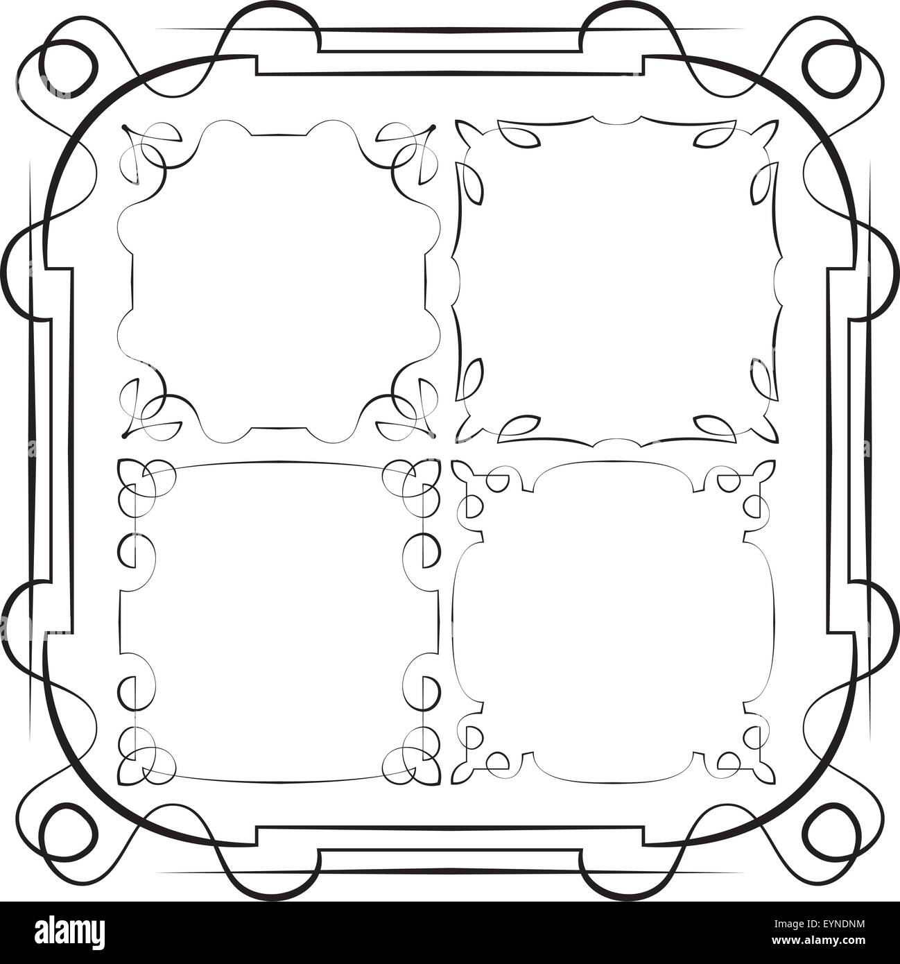 Delicate border frames hi-res stock photography and images - Alamy