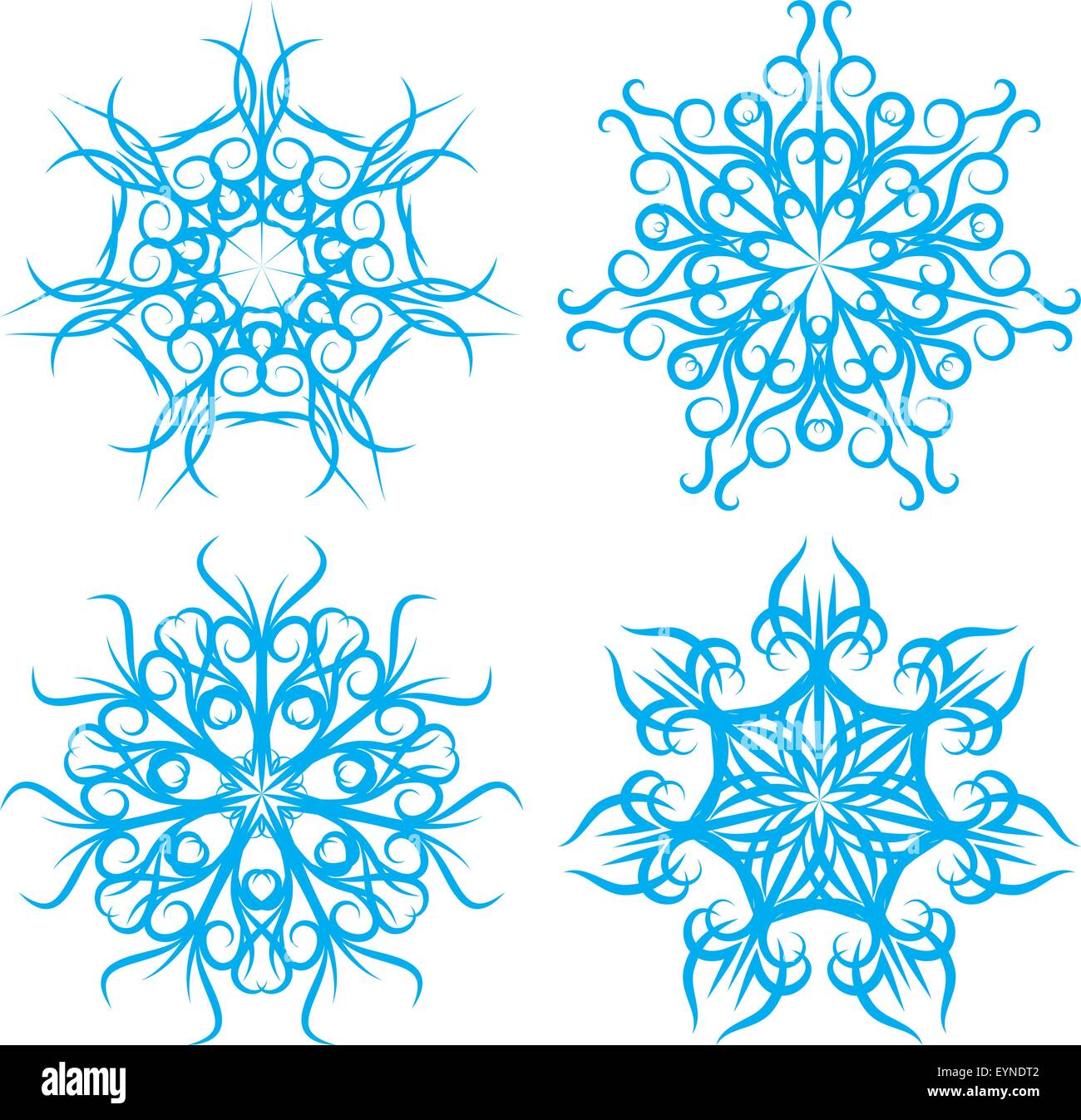 Symmetrical floral patterns Stock Vector Images - Alamy