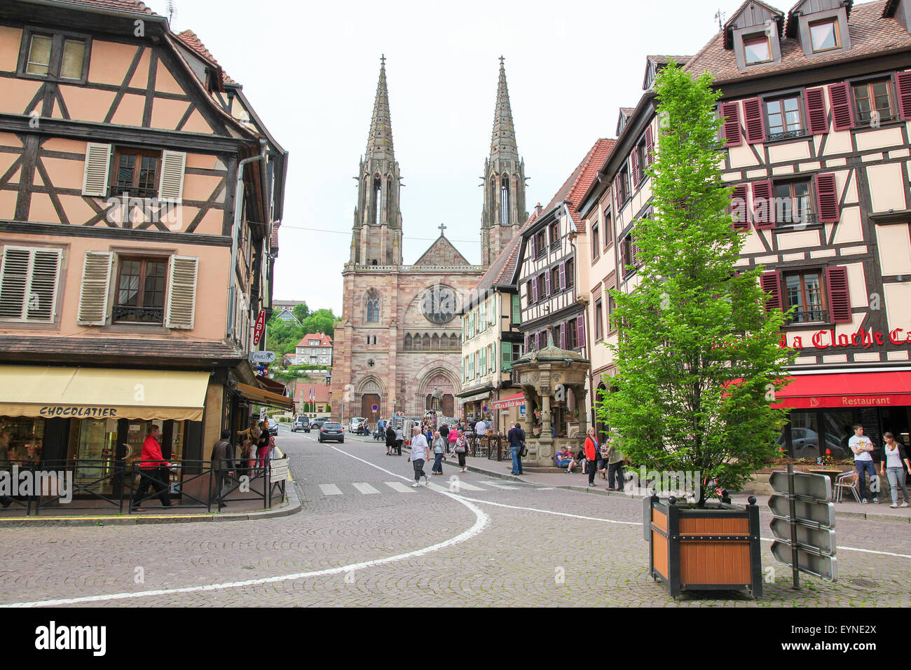 Town center in alsace elsass hi-res stock photography and images - Alamy