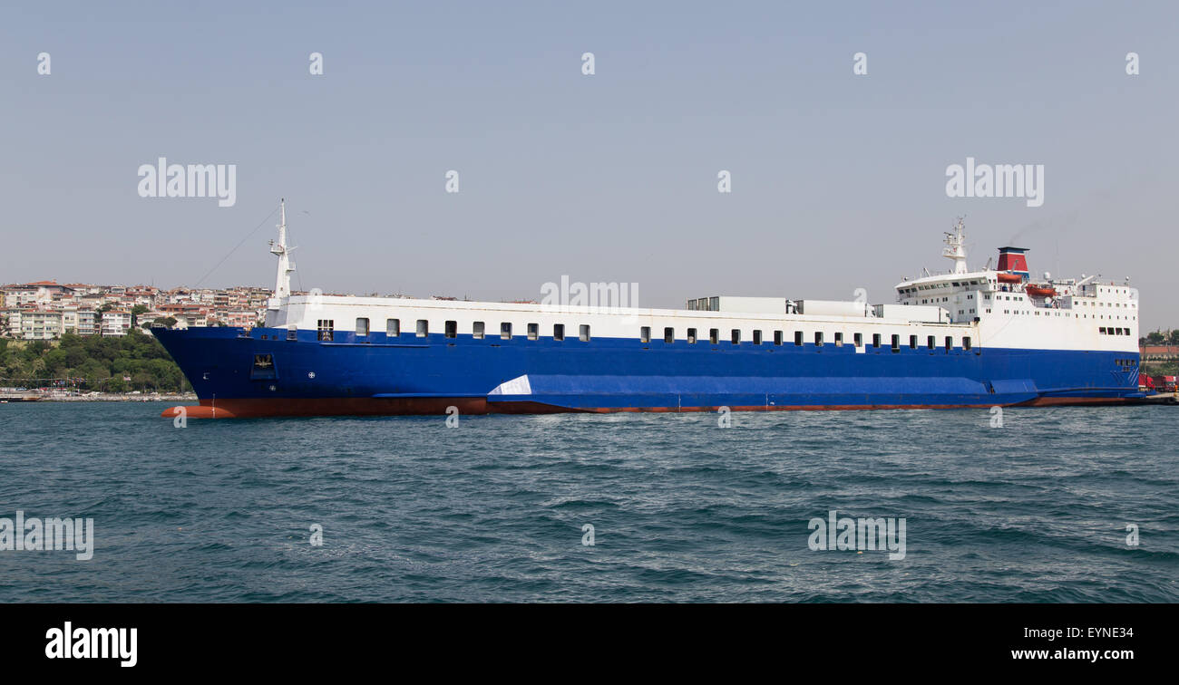 Roro Ship is loading in a Port Stock Photo - Alamy