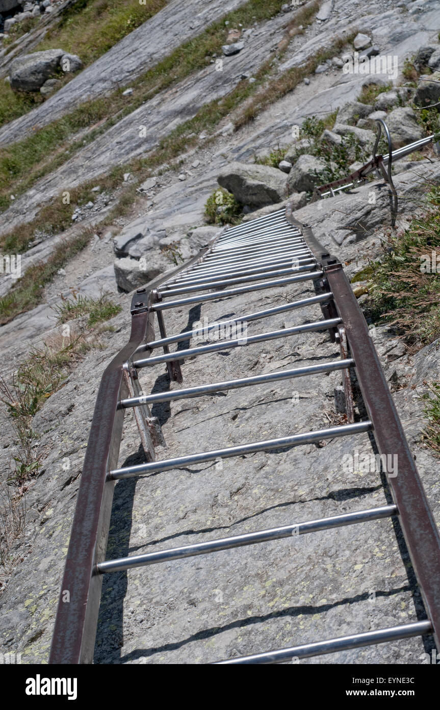 Blue ladders hi-res stock photography and images - Alamy