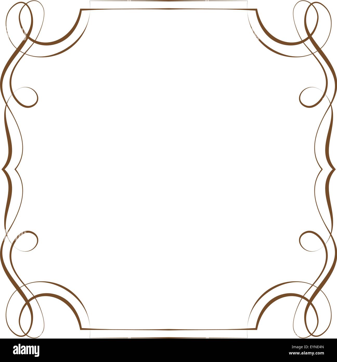 vector delicate frame on a white background Stock Vector Image & Art ...