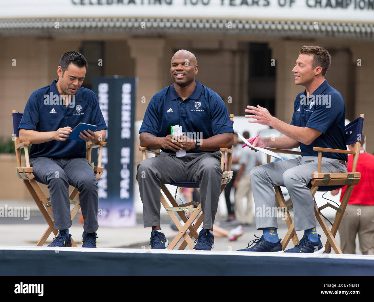Burbank, CA. 30th July, 2015. Curtis Conway, Yogi Roth and Mike Yam ...