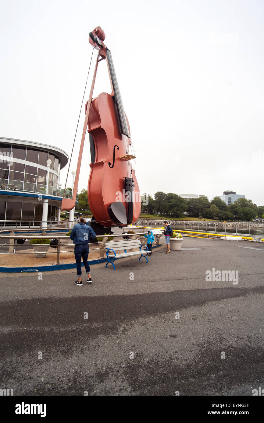 The biggest fiddle in the world located in Sydney Nova Scotia Stock ...