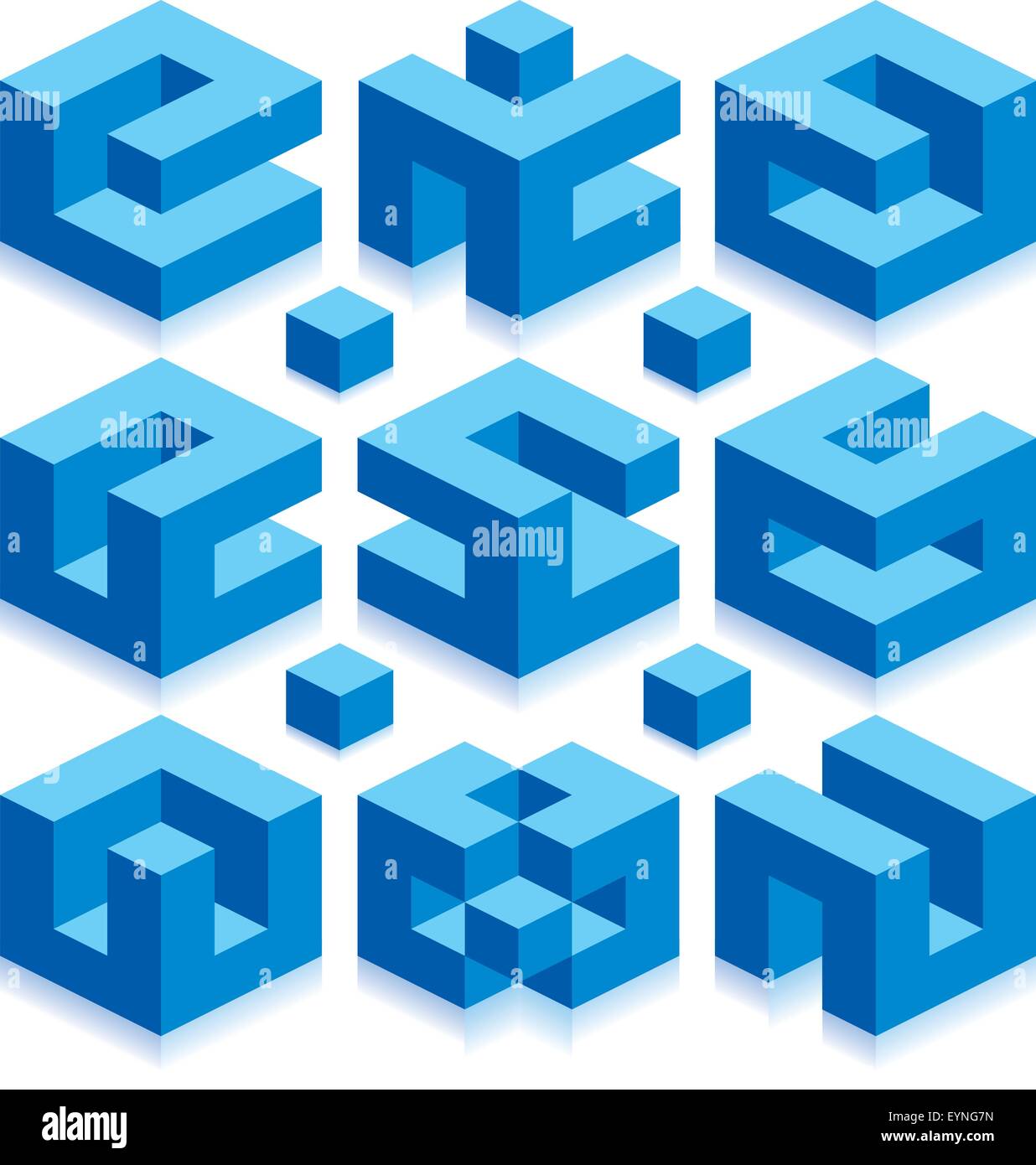 Cube vector hi-res stock photography and images - Alamy