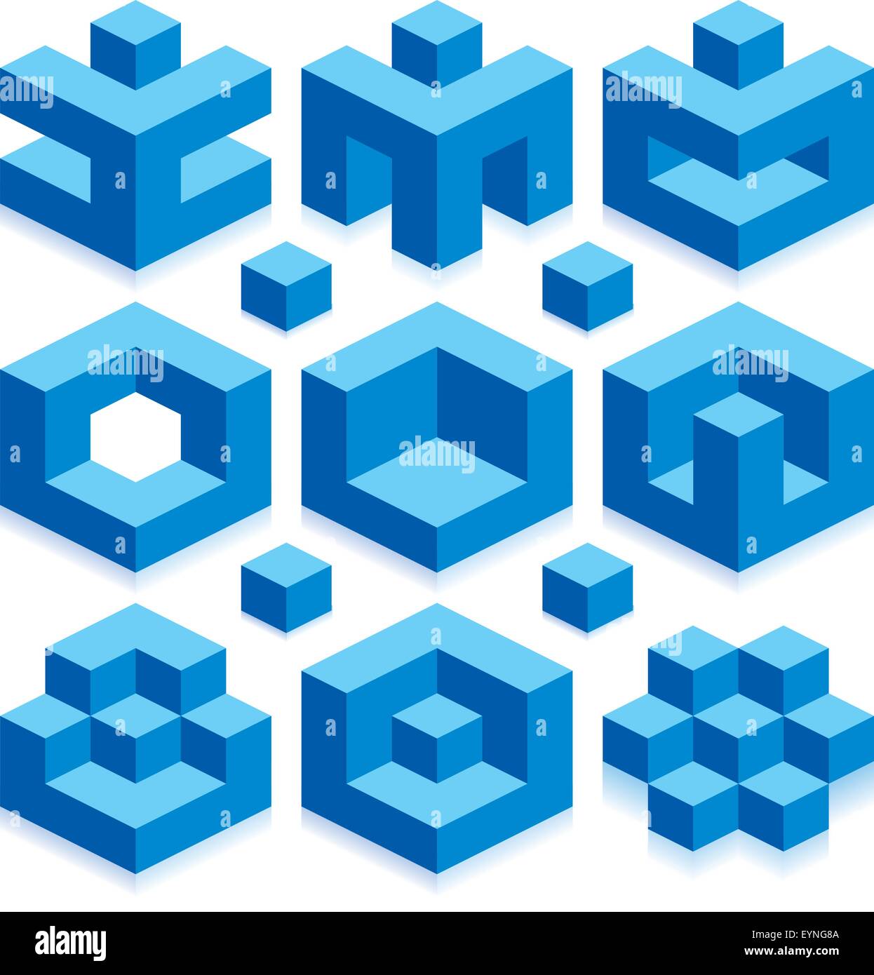 Cube vector hi-res stock photography and images - Alamy