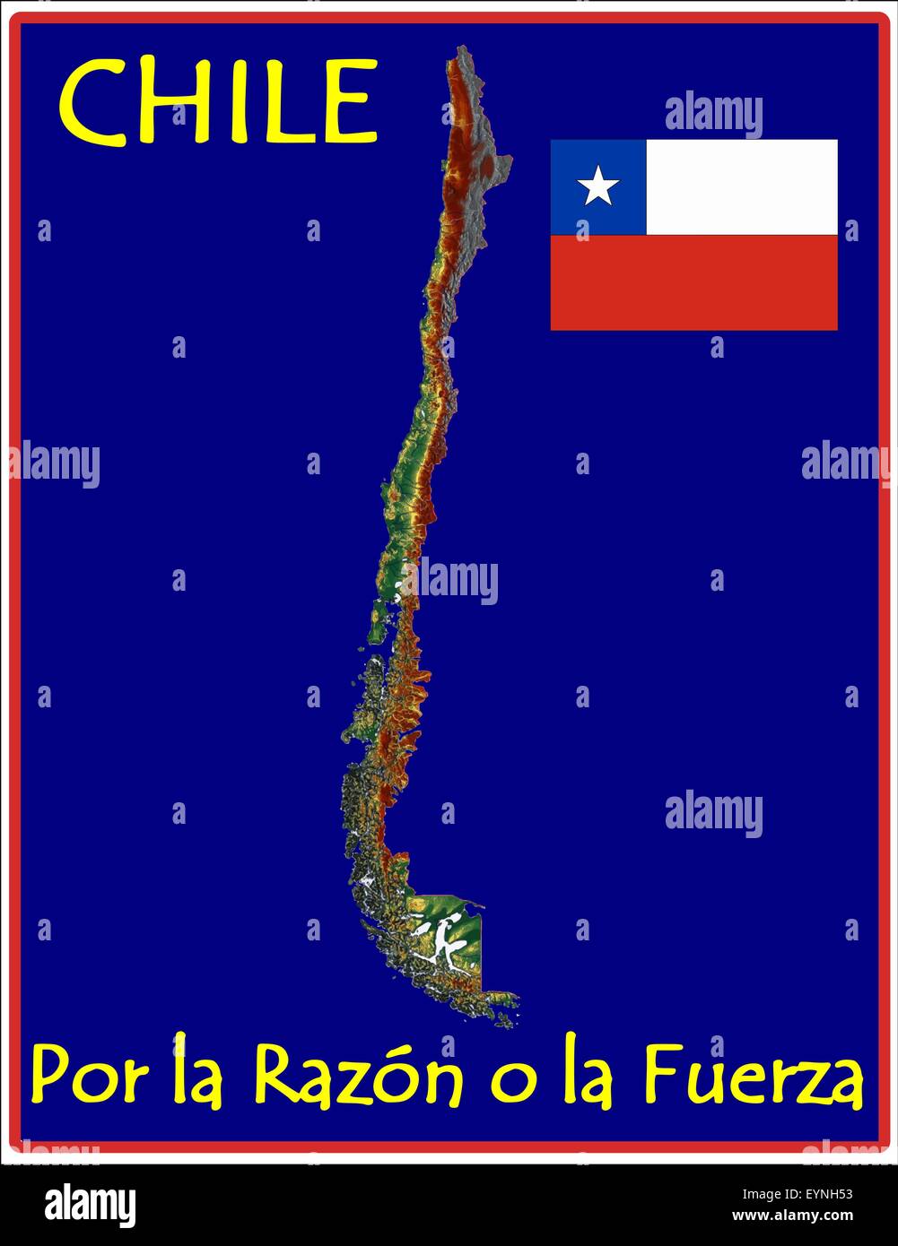 Flag cities of chile Stock Vector Images - Alamy