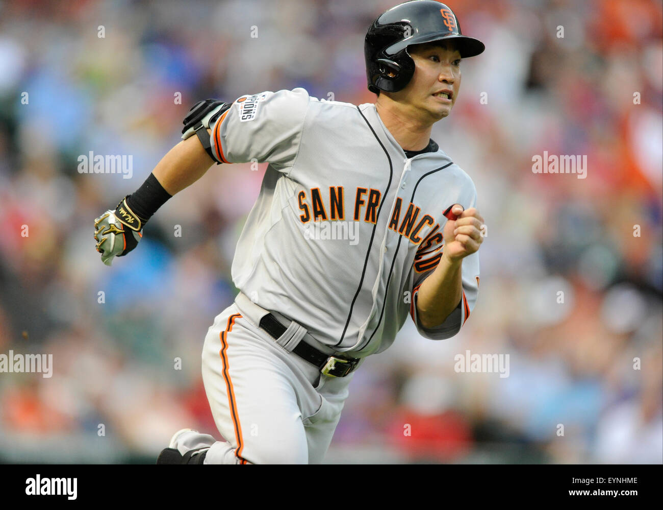 San francisco giants left fielder nori aoki 23 hi-res stock photography ...