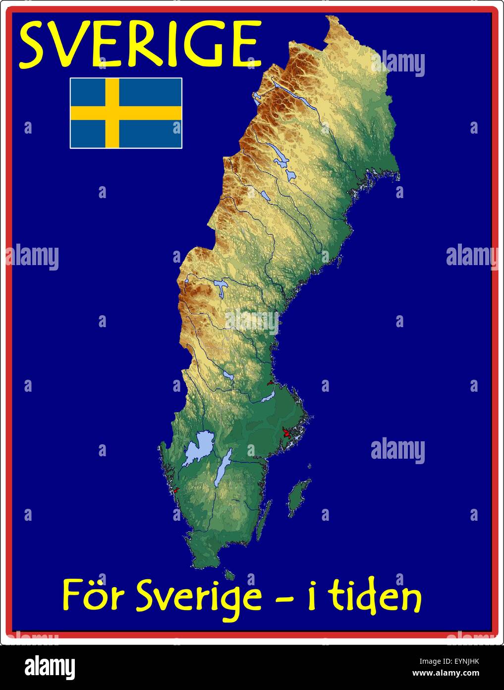Swedish And Puerto Rican Flag