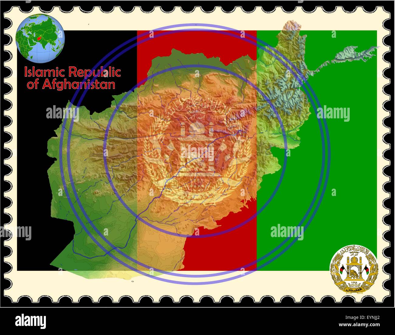 Administrative Divisions Of Afghanistan Map High Resolution Stock ...