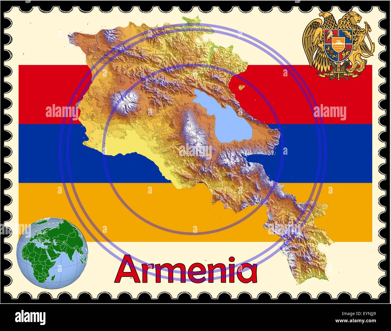 Puerto rico armenia flag Stock Vector Images - Alamy