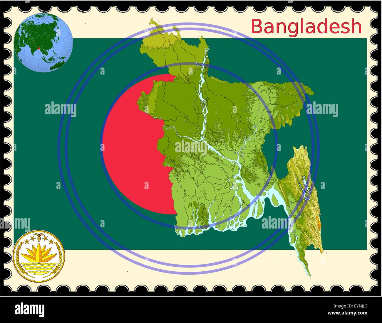 Bangladesh puerto rico Stock Vector Images - Alamy