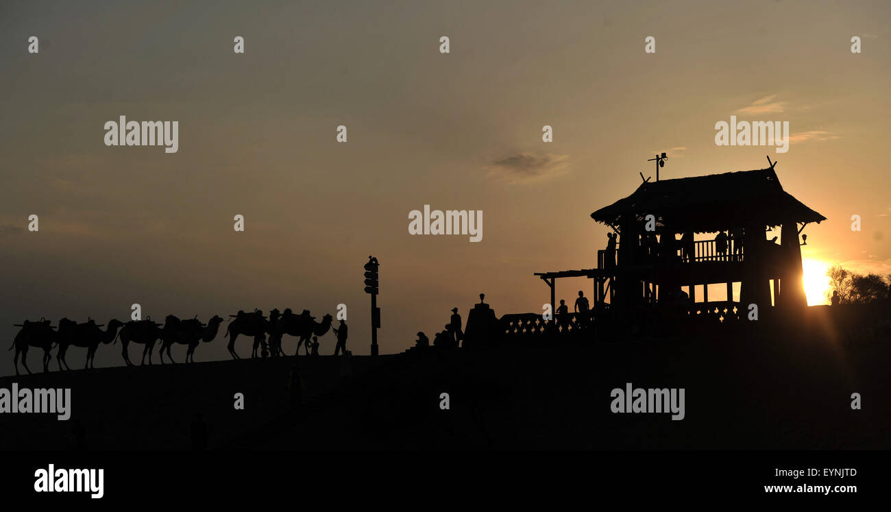 Zhongwei. 31st July, 2015. Photo taken on July 31, 2015 shows the ...