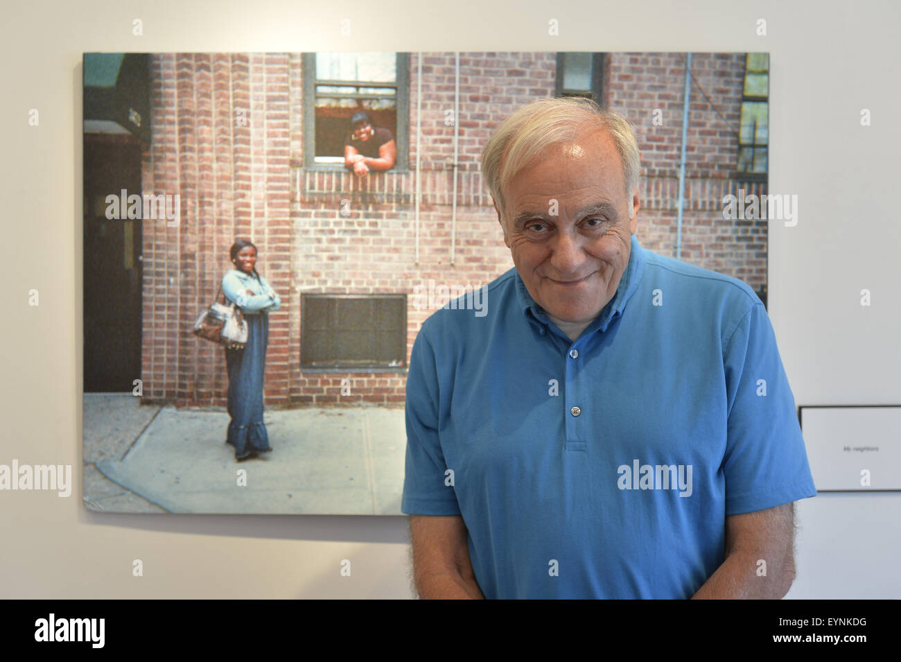 Huntington, New York, USA. 1st Aug, 2015. GEORGE CARRANO poses by a ...