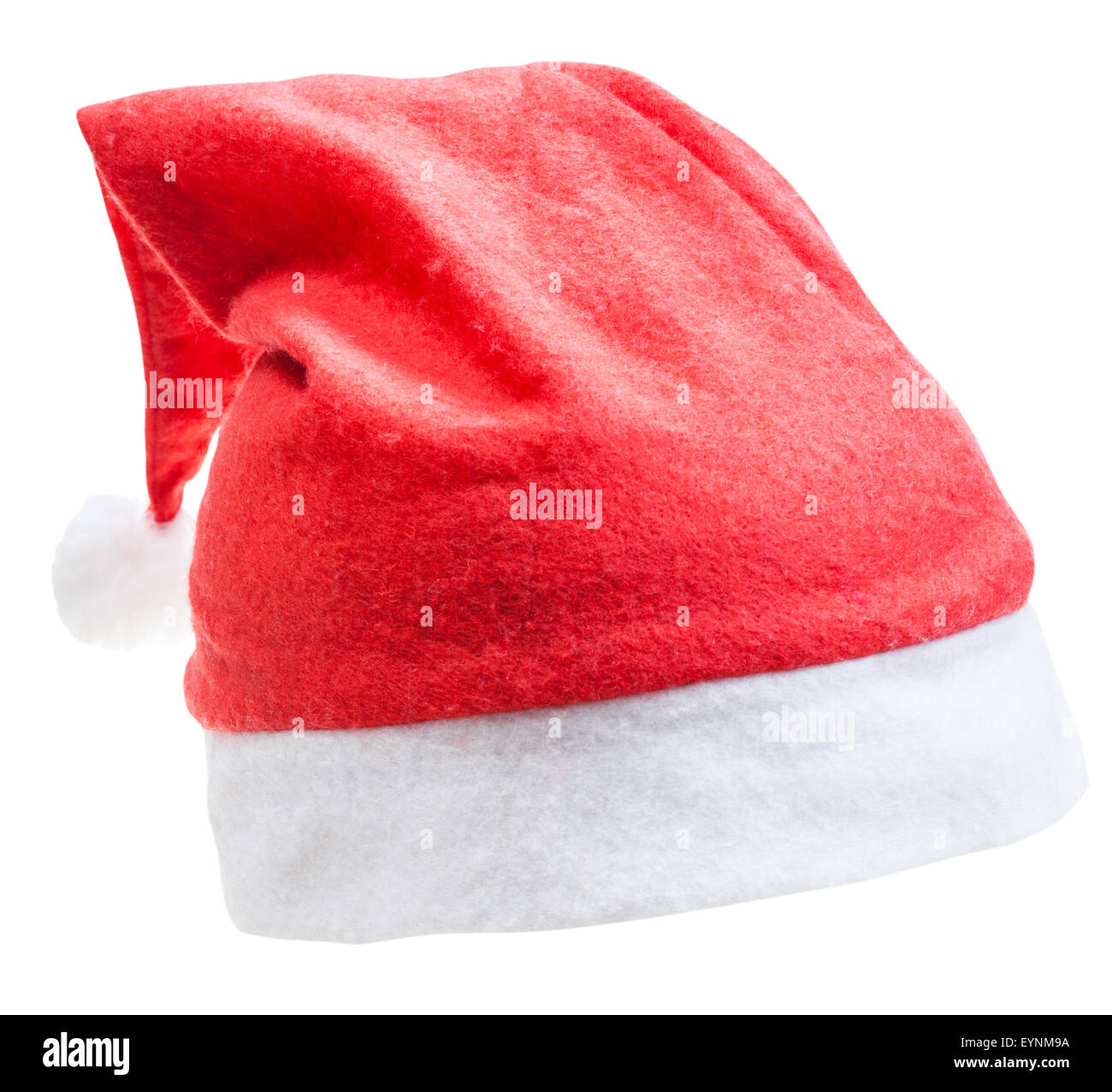 Red santa hat isolated on white background xmas accessory hi-res stock ...