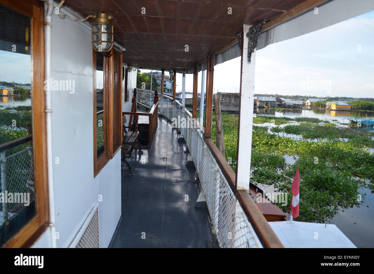 The Ayapua, a historic Amazonian rubber-boom era boat now serving as a ...