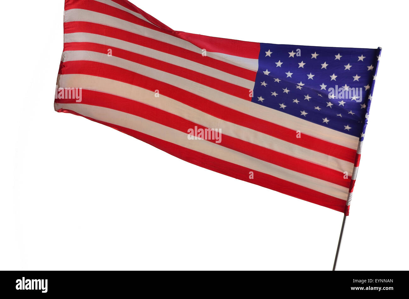 American flag flying Stock Photo - Alamy