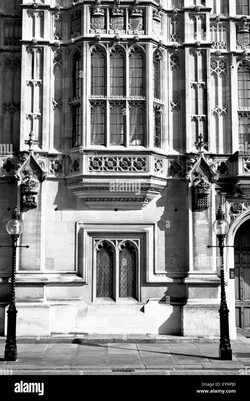 in london old historical parliament glass window structure and sky ...