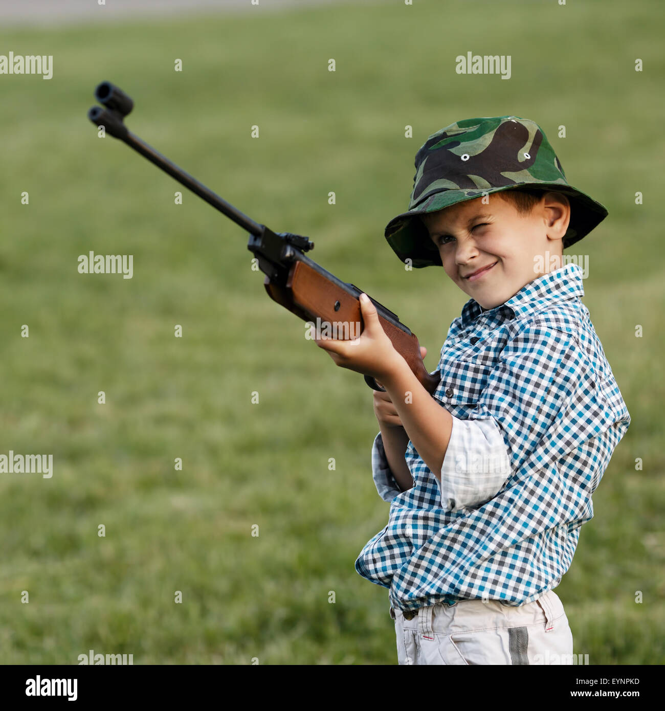 Boy With Airgun High Resolution Stock Photography and Images - Alamy