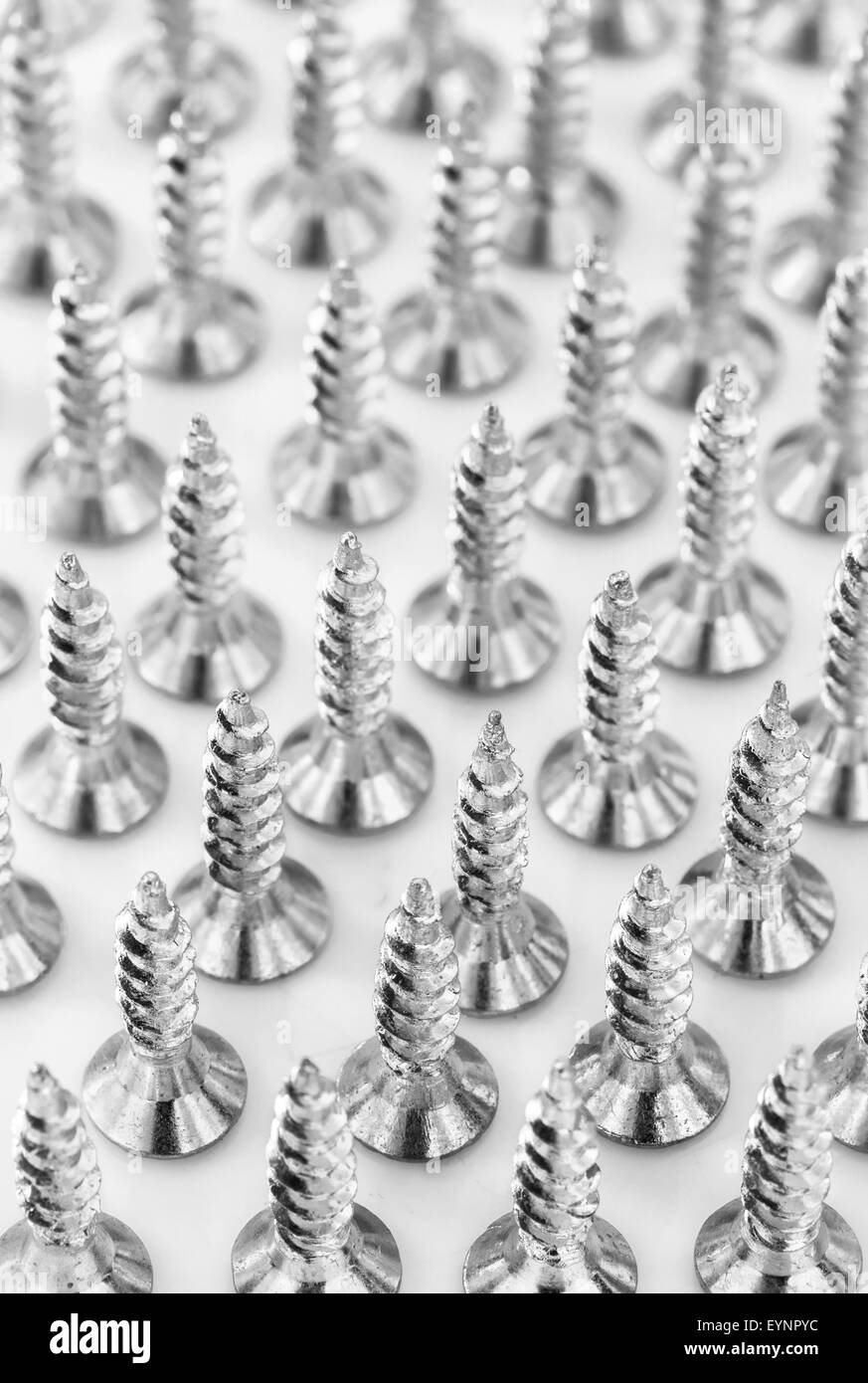 metal screws tool on white background Stock Photo - Alamy